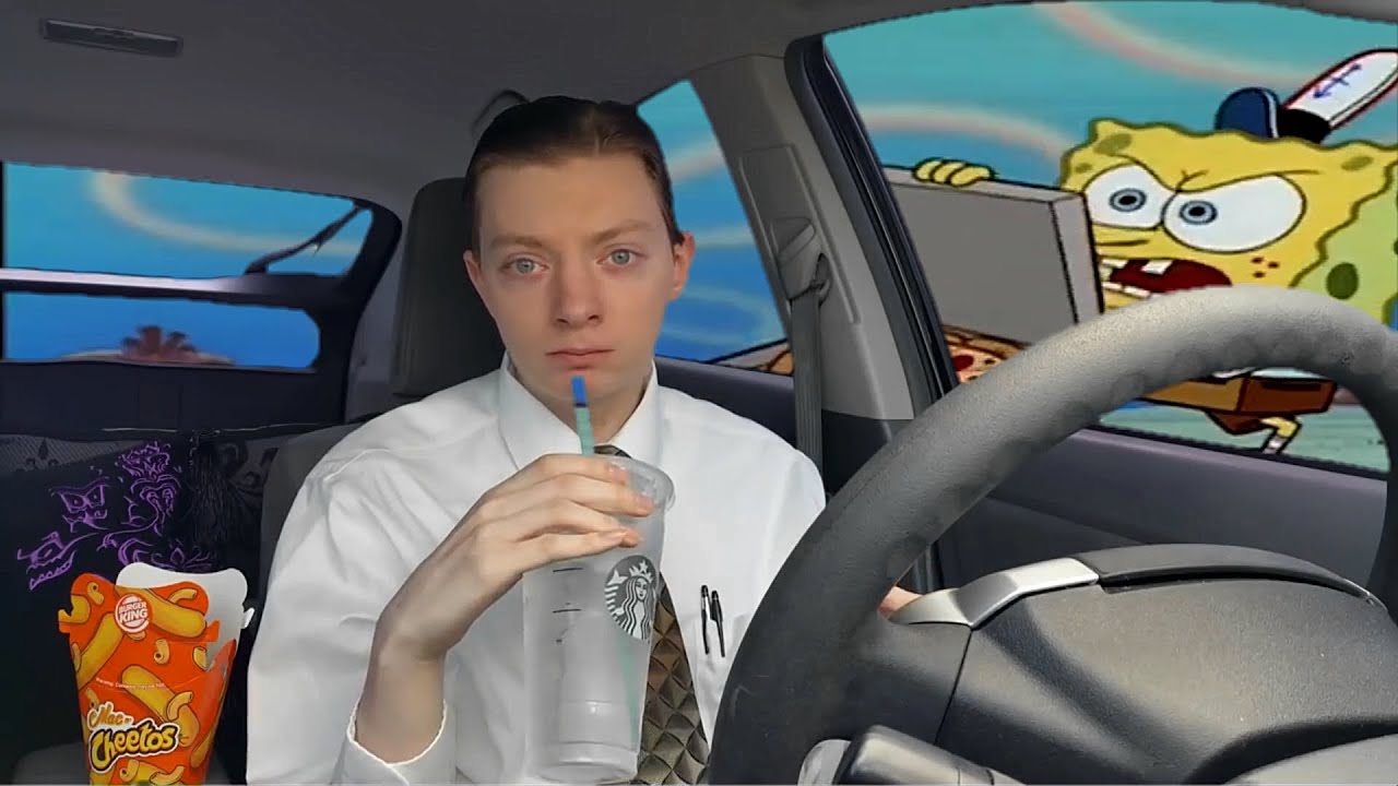 Reviewbrah tying to get the pizza from Spongebob - YouTube