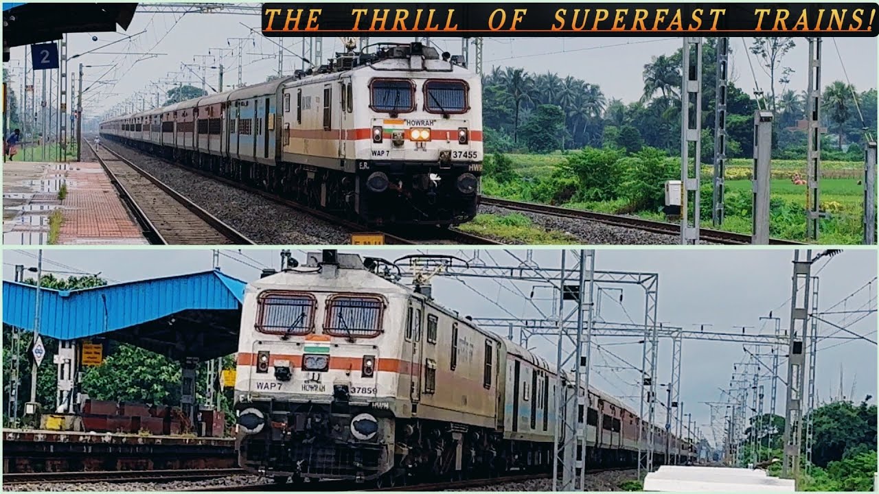 Thrill of Superfast Trains 🔥| Indian Railways express trains | E.R ...