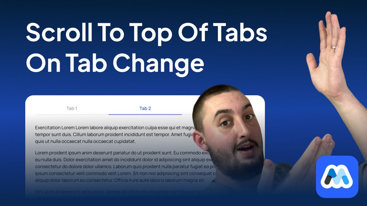Automatically Scroll To Top When Tabs Change - Works With Sticky Tabs ...