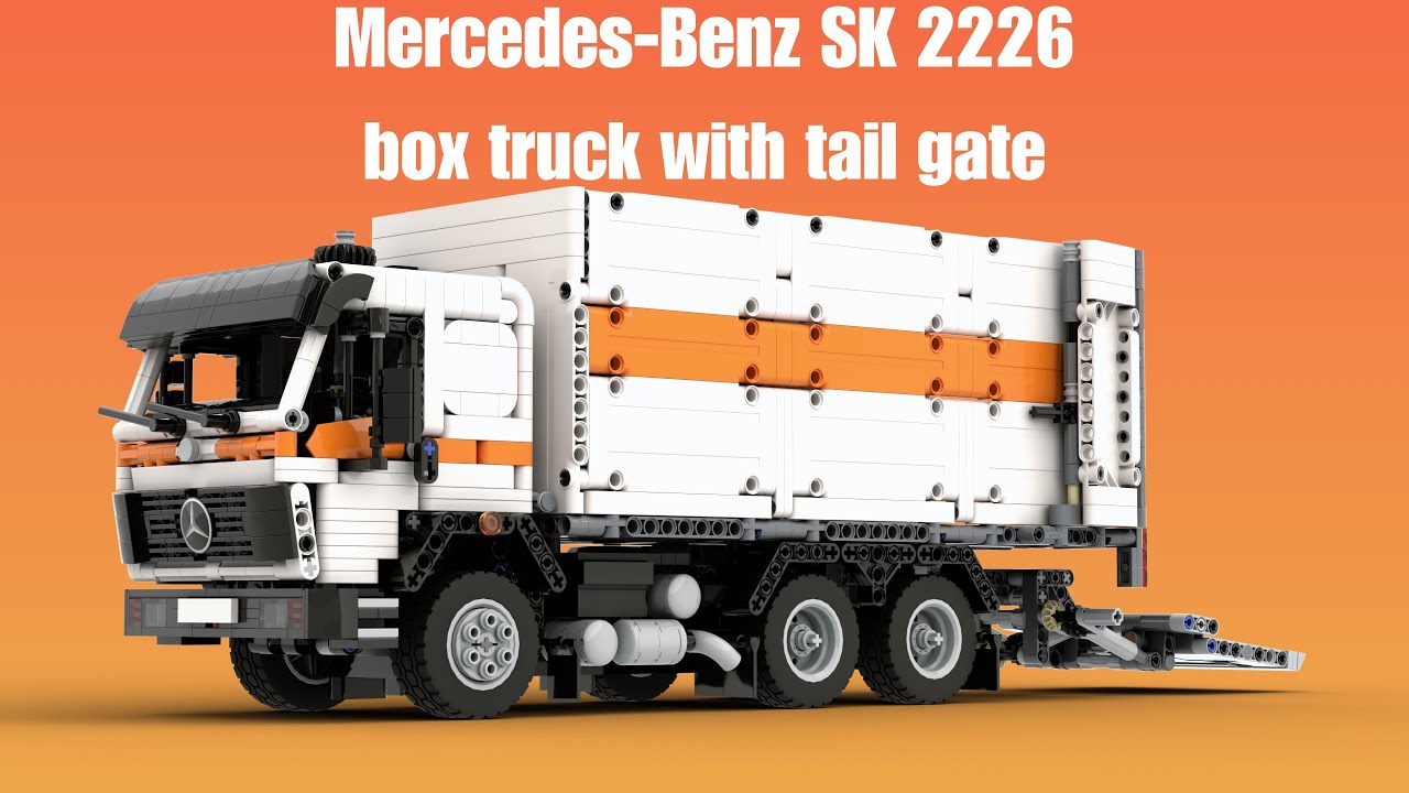 Mercedes-Benz SK 2226 box truck - Lego MOC by OldOlneyLego - YouTube