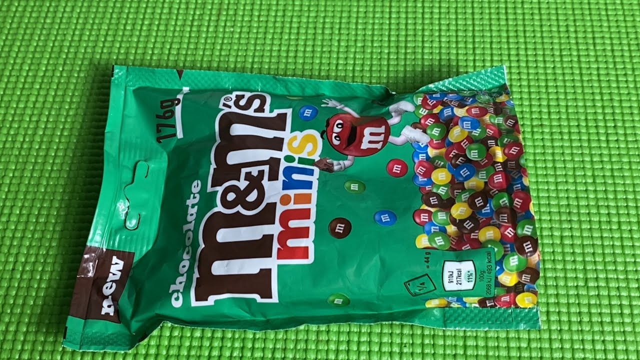 M & Ms New Minis ASMR Satisfying Video | ASMR Candy | Crunchy, Chewy ...