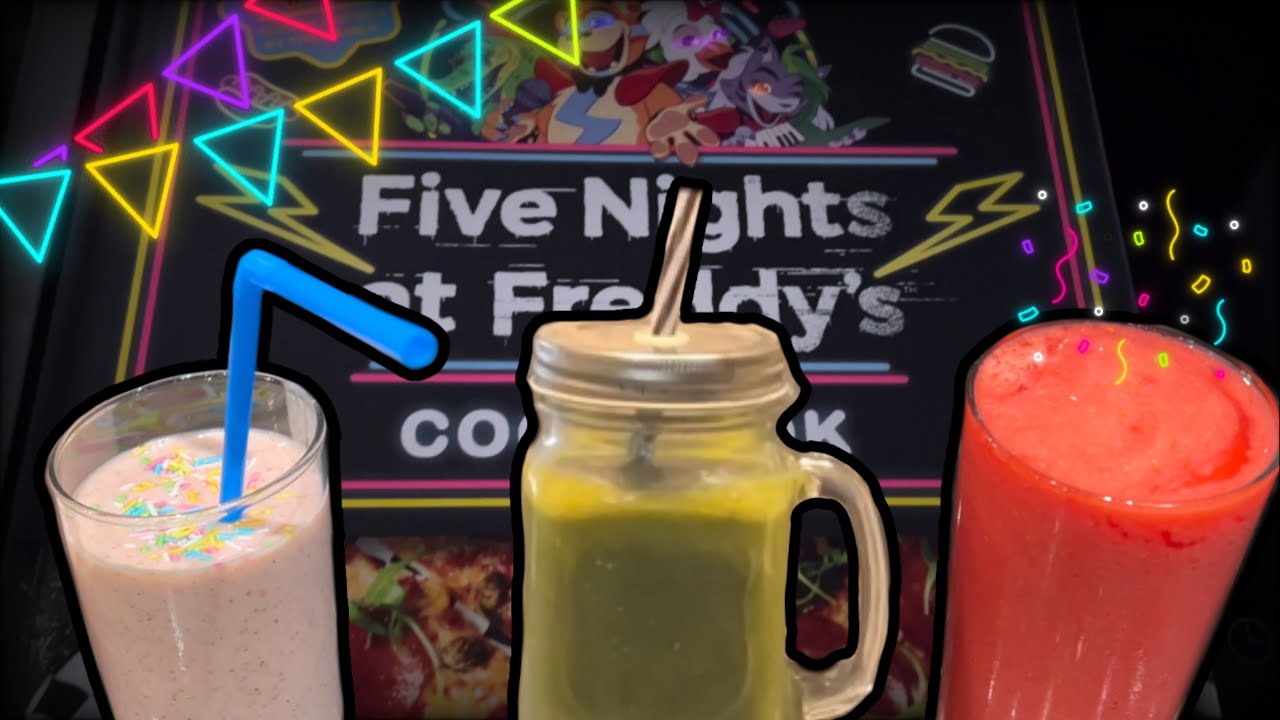 Making ALL FNaF Cookbook Drinks - YouTube