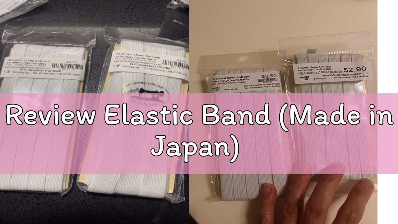 Review Elastic Band (Made in Japan) - YouTube