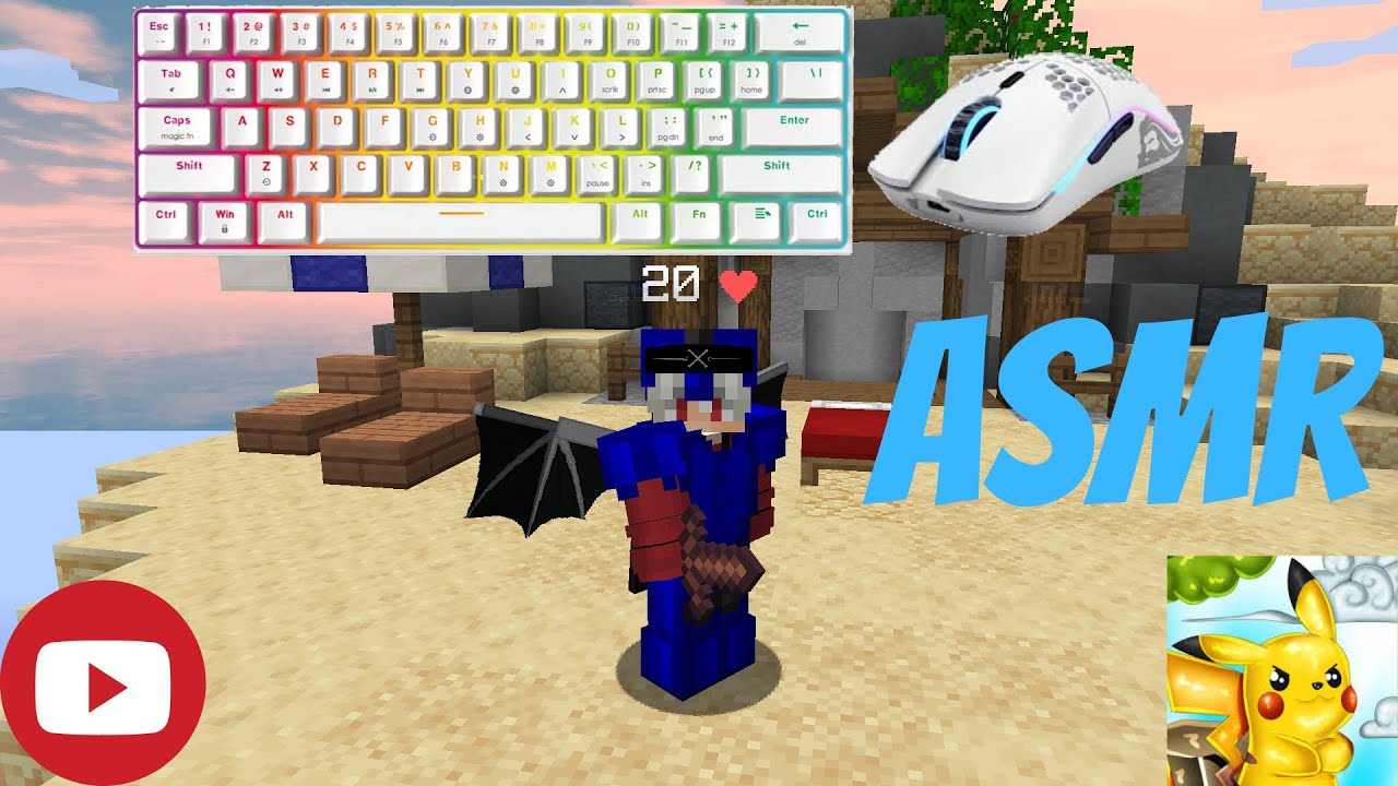 Amazing ASMR Bedwars Gameplay | Minecraft | Pika Network - YouTube