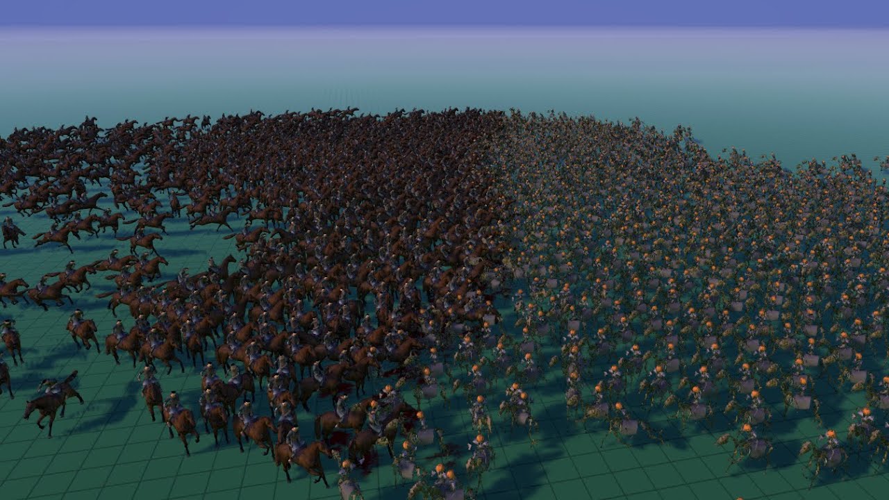HUMAN CAVALRY VS UNDEAD CAVALRY - Ultimate Epic Battle Simulator - YouTube