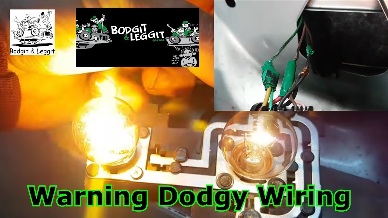 Warning Dodgy Wiring Bodgit And Leggit Garage - YouTube