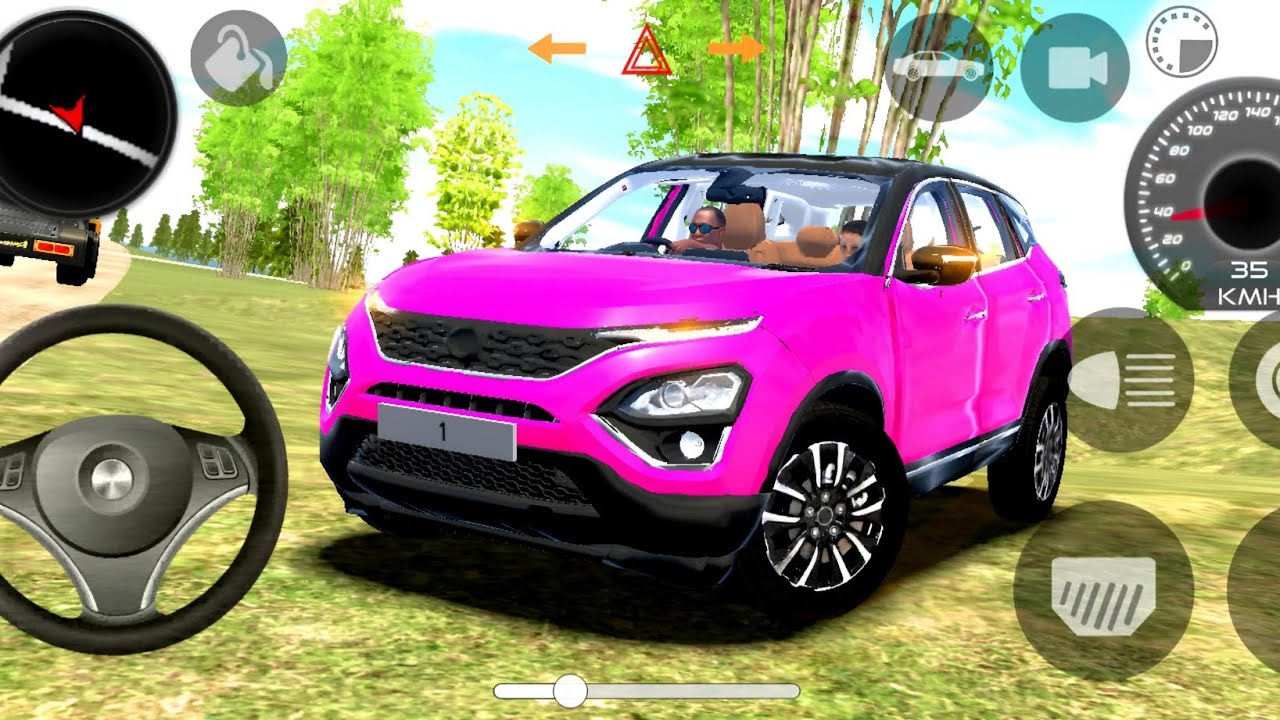 3D Car Simulator Game (TaTa Pink 💞4x4 Modifide Harriar) Driving In ...