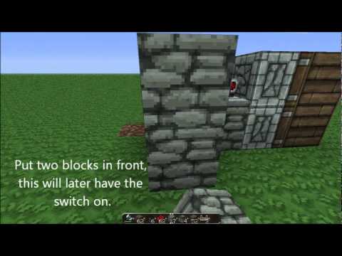 Minecraft: 1x2 Secret Piston Door Tutorial *Not Visible!* - YouTube