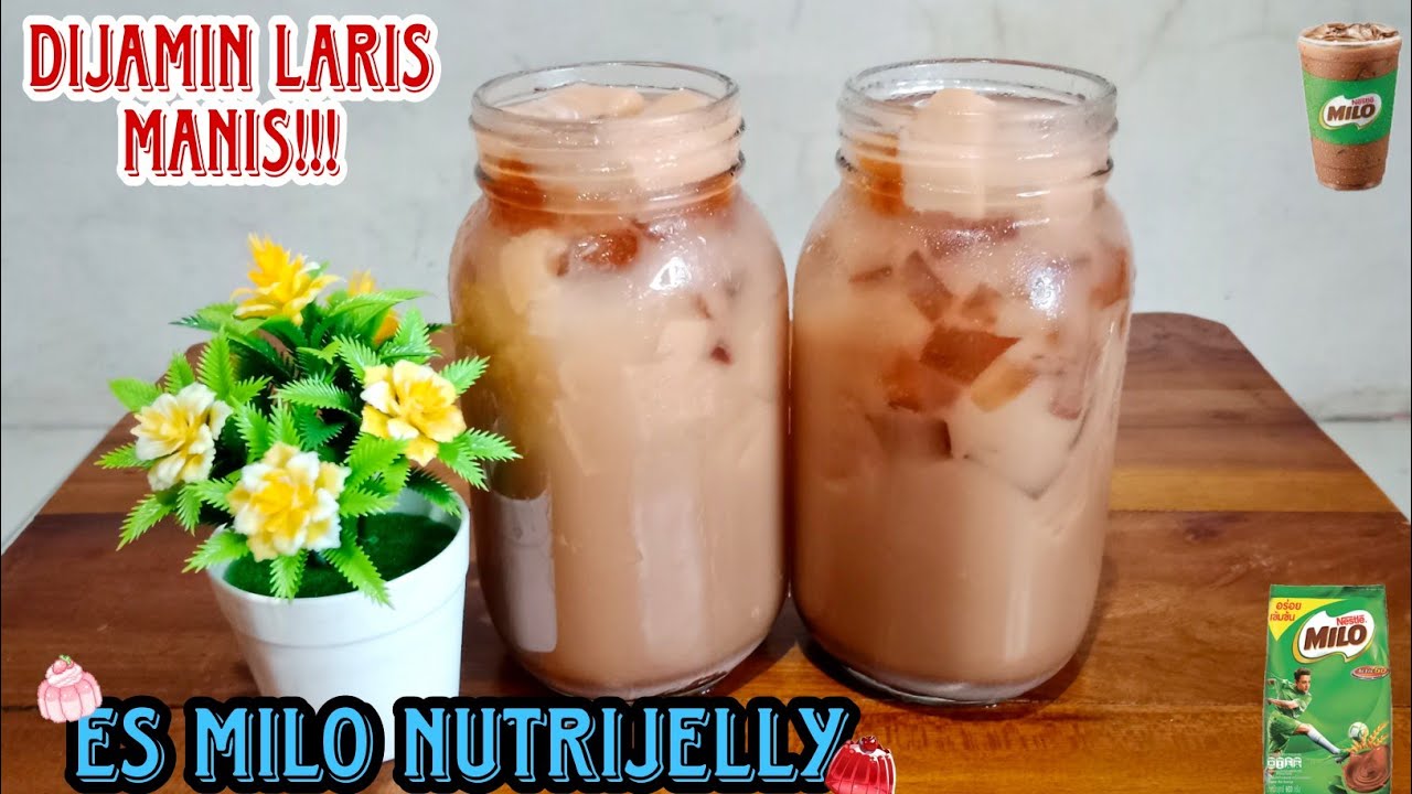 RESEP MINUMAN ES SIMPEL DAN BIKIN TENGGOROKAN NYESS.... ES MILO ...