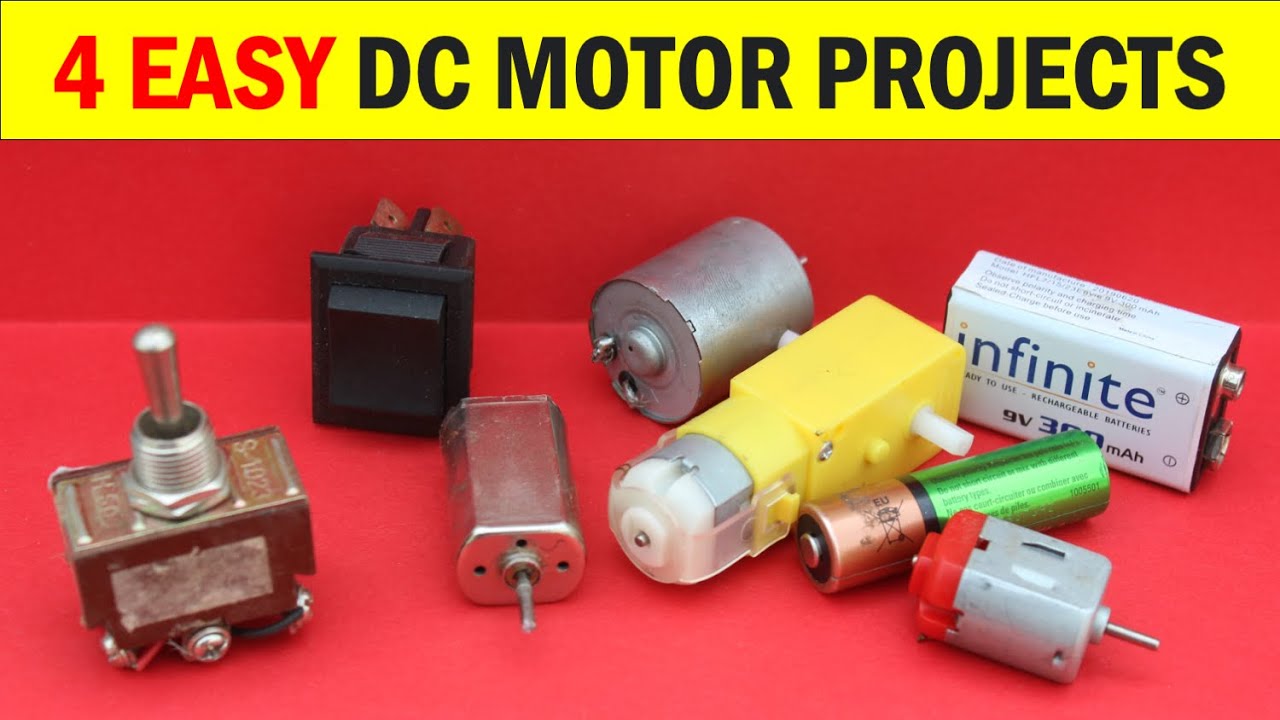 4 Creative Projects Using Dc Motor Youtube