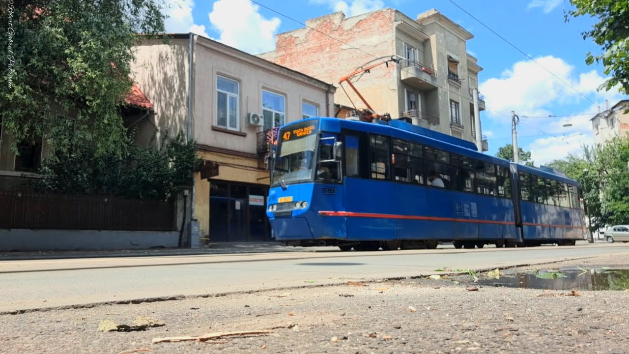 Tramvaiul V2A-T Bucur 1 #3006 - Linia 47 - YouTube