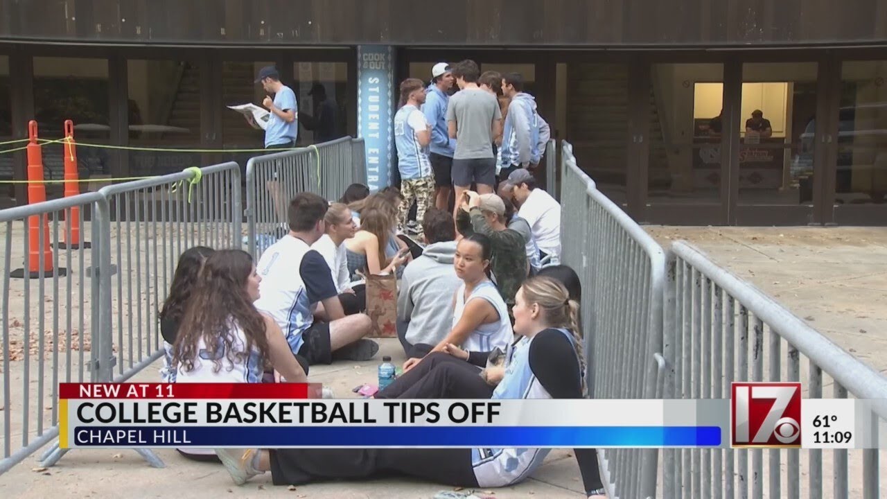 UNC fans excited as Tar Heel basketball season begins - YouTube
