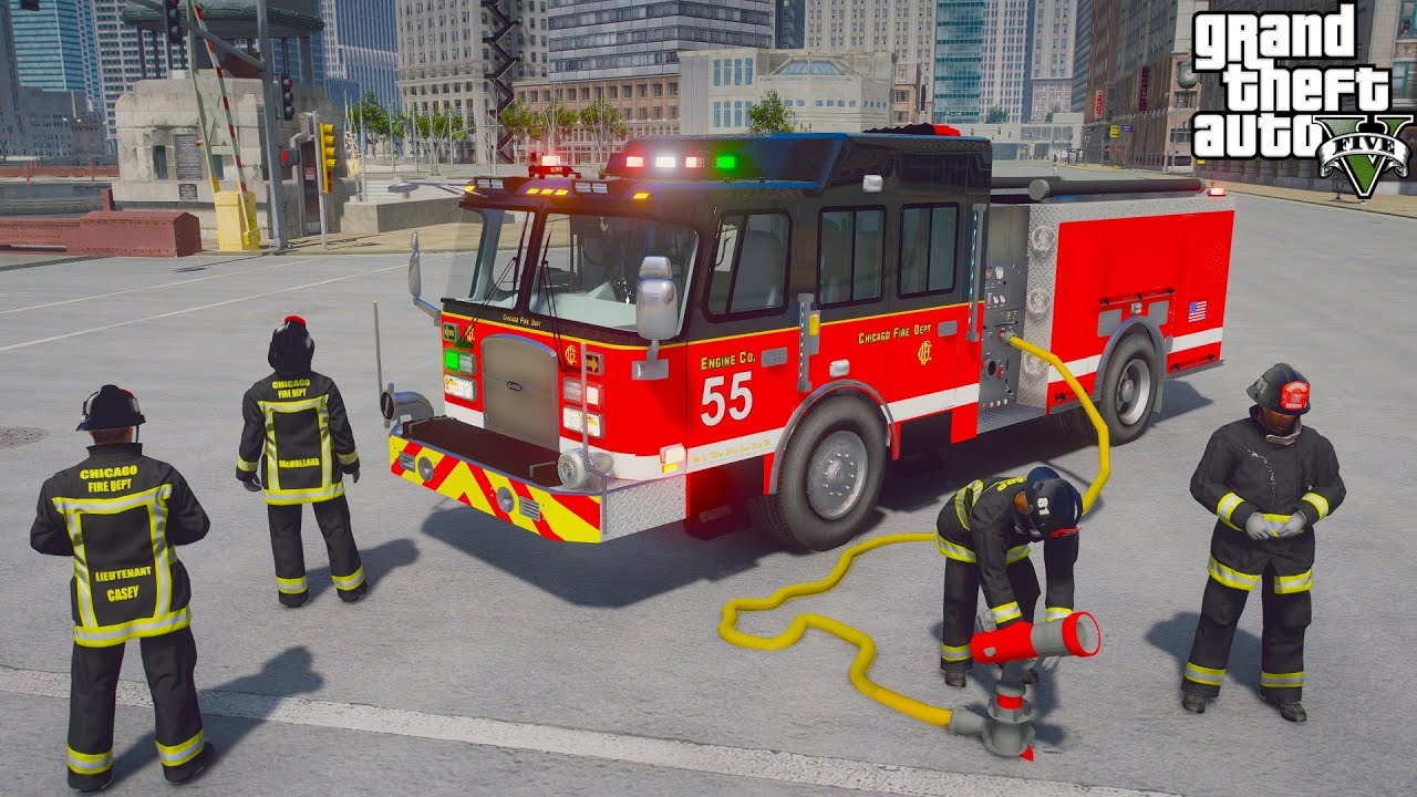 Chicago Fire Responding To Calls On The Chicago Map Mod In GTA 5 - YouTube