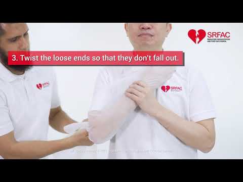 Applying an Elevation Arm Sling - YouTube
