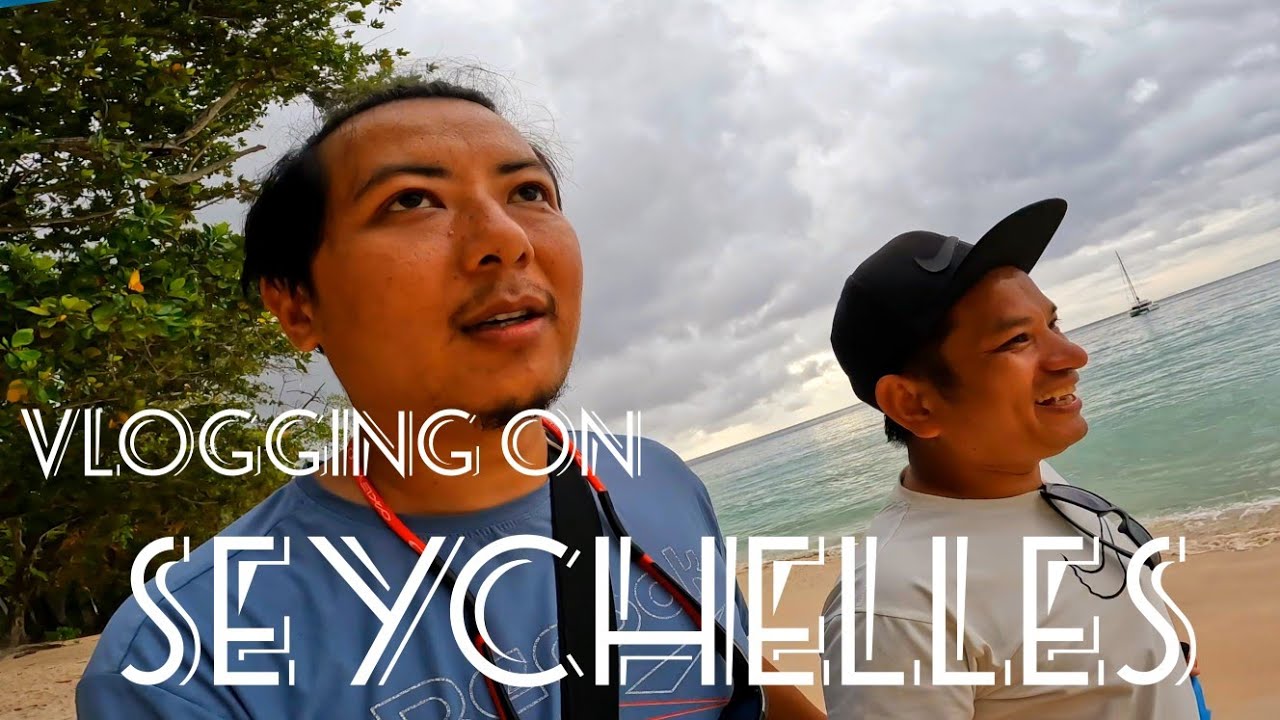 Vlogging on public beach || BeauVallon most Beautiful beach on Mahe ...