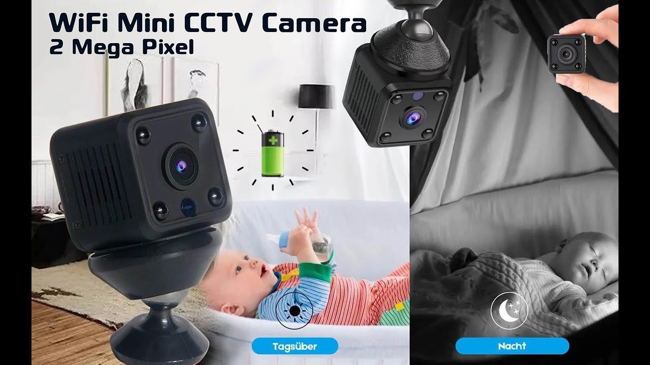 WiFi MiNi CCTV 2MP Camera with Two Way Audio & Battery Backup - YouTube