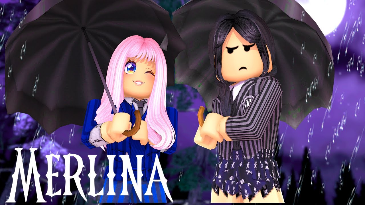 Historia de Merlina en Roblox - Jugando en Nevermore con Wednesday ...