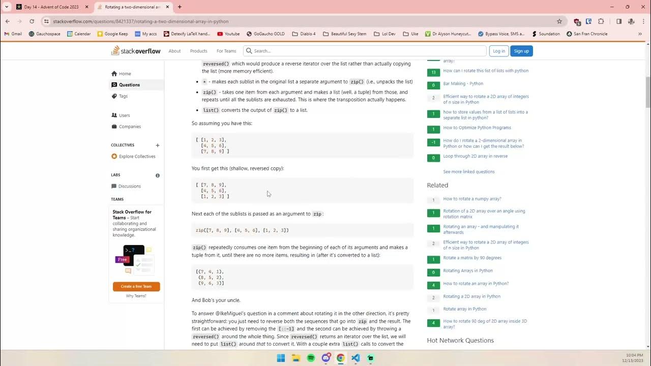 Advent of Code 2023 Day 14 - Python walkthrough - YouTube