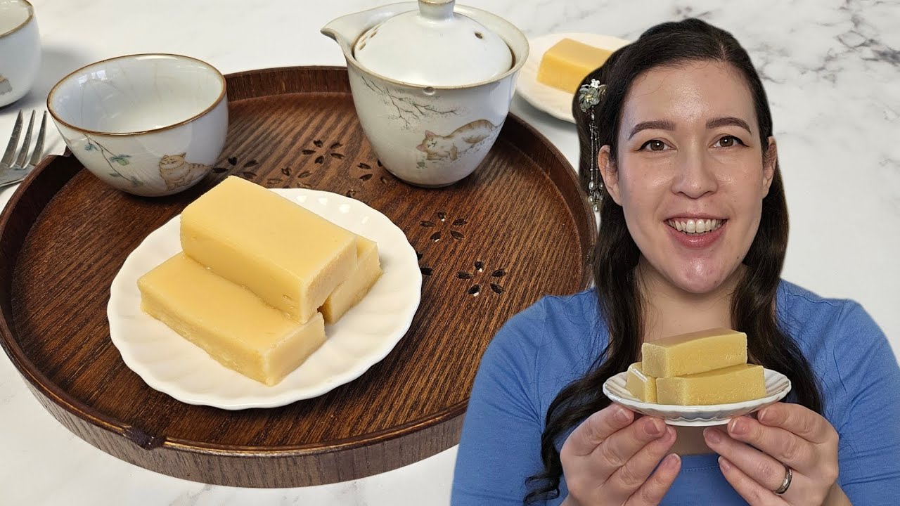 How To Make Chinese Yellow Pea Cake Recipe | 豌豆黄 Wāndòu Huáng - YouTube