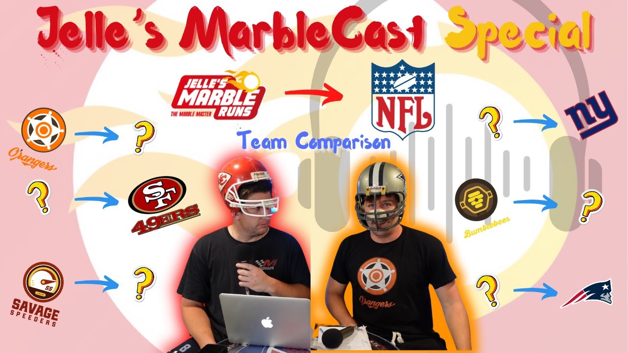 NFL To Marble Team Comparisons - YouTube