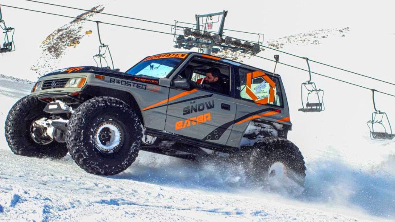 4x4 Snow Wheeling Challenge - Pure V8 Sounds - YouTube