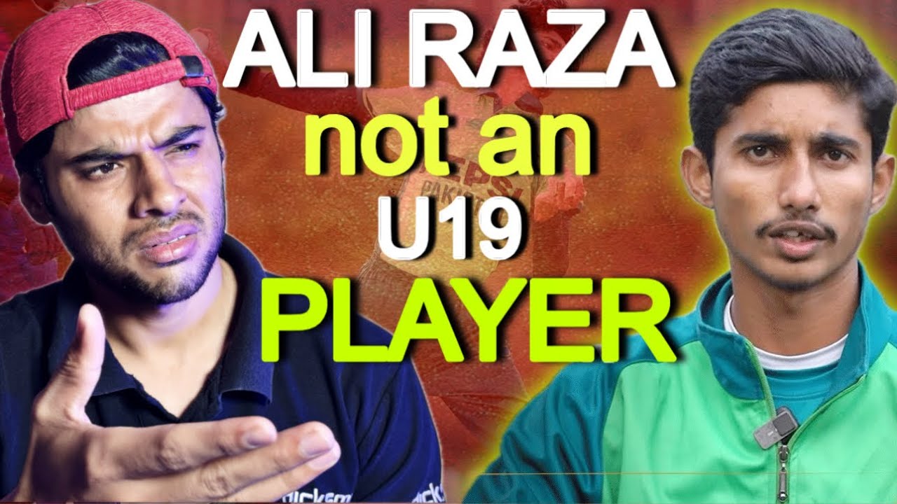 Indians are crying | Ali Raza not an U19 Player 😂 | Pakistani Players ...