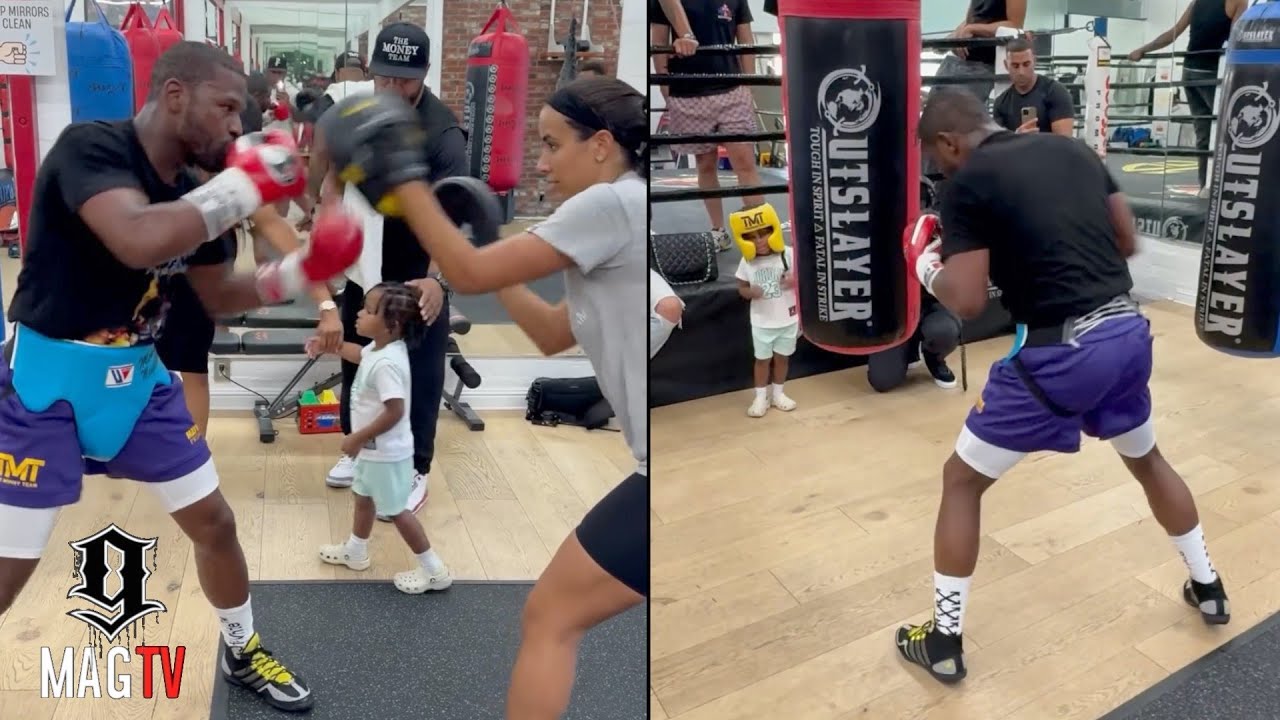 Floyd Mayweather's Grandson KJ Can't Wait To Spar Wit Grandpa! 🥊 - YouTube