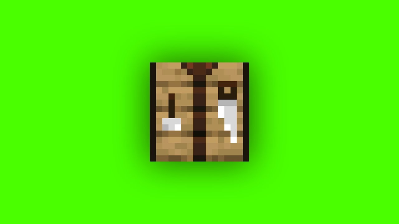 Minecraft Crafting Table wipe green screen transition 💫 - YouTube