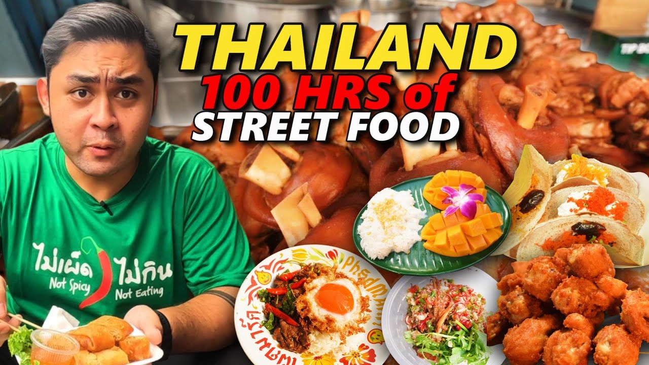 The Chui Show: Filipino tries THAILAND Street Food! 100 Hours of EATING ...