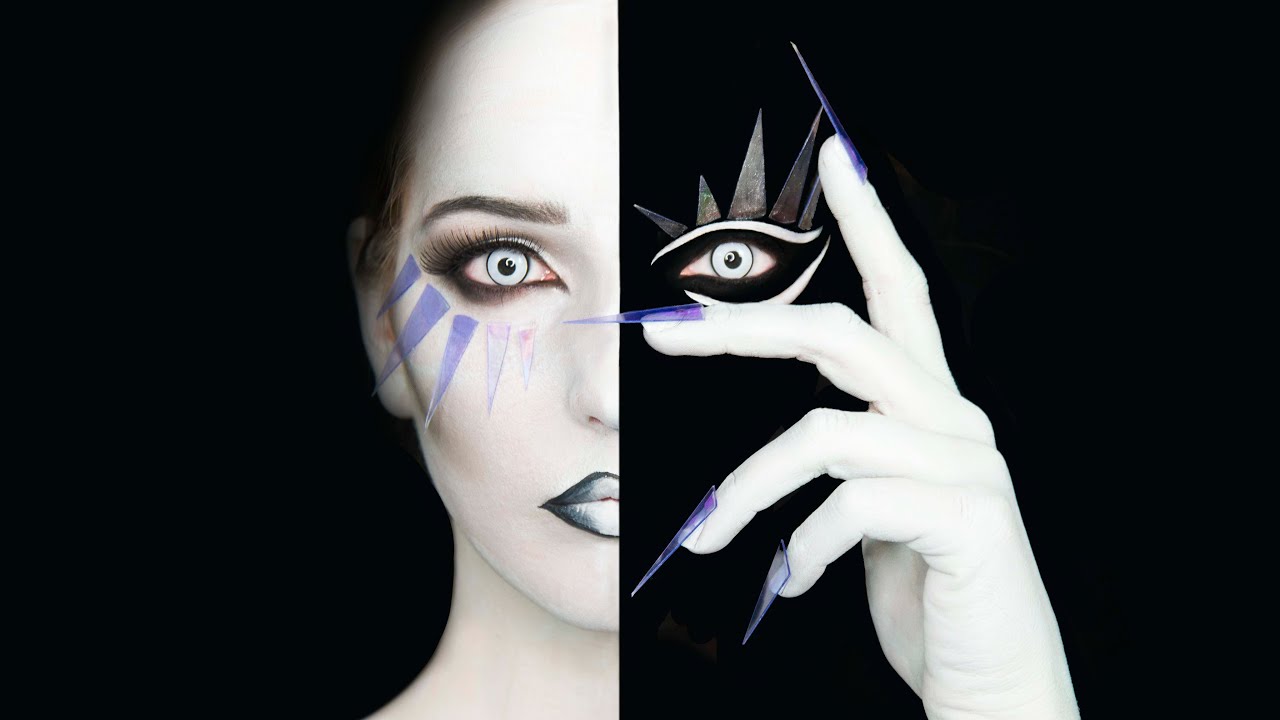 Positively Negative | Face Paint + Digital Art Tutorial - YouTube