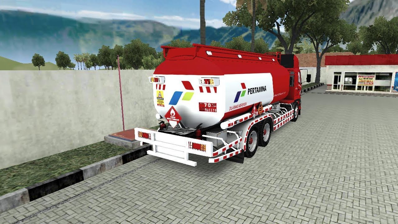 Truck Pertamina Isi Ulang Tanki BBM Spbu!! Bus Simulator Indonesia ...