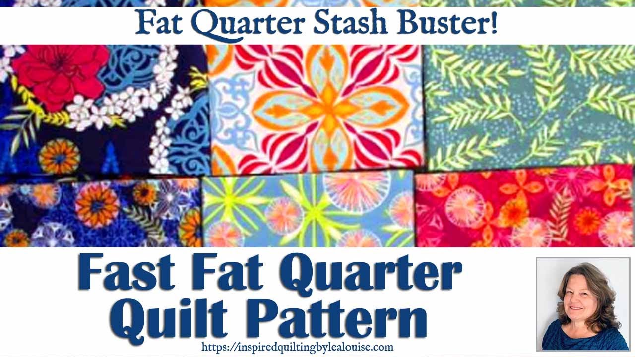 Fat Quarter Quilt: Free Quilting Pattern! Free Quilting Tutorial! Fat ...