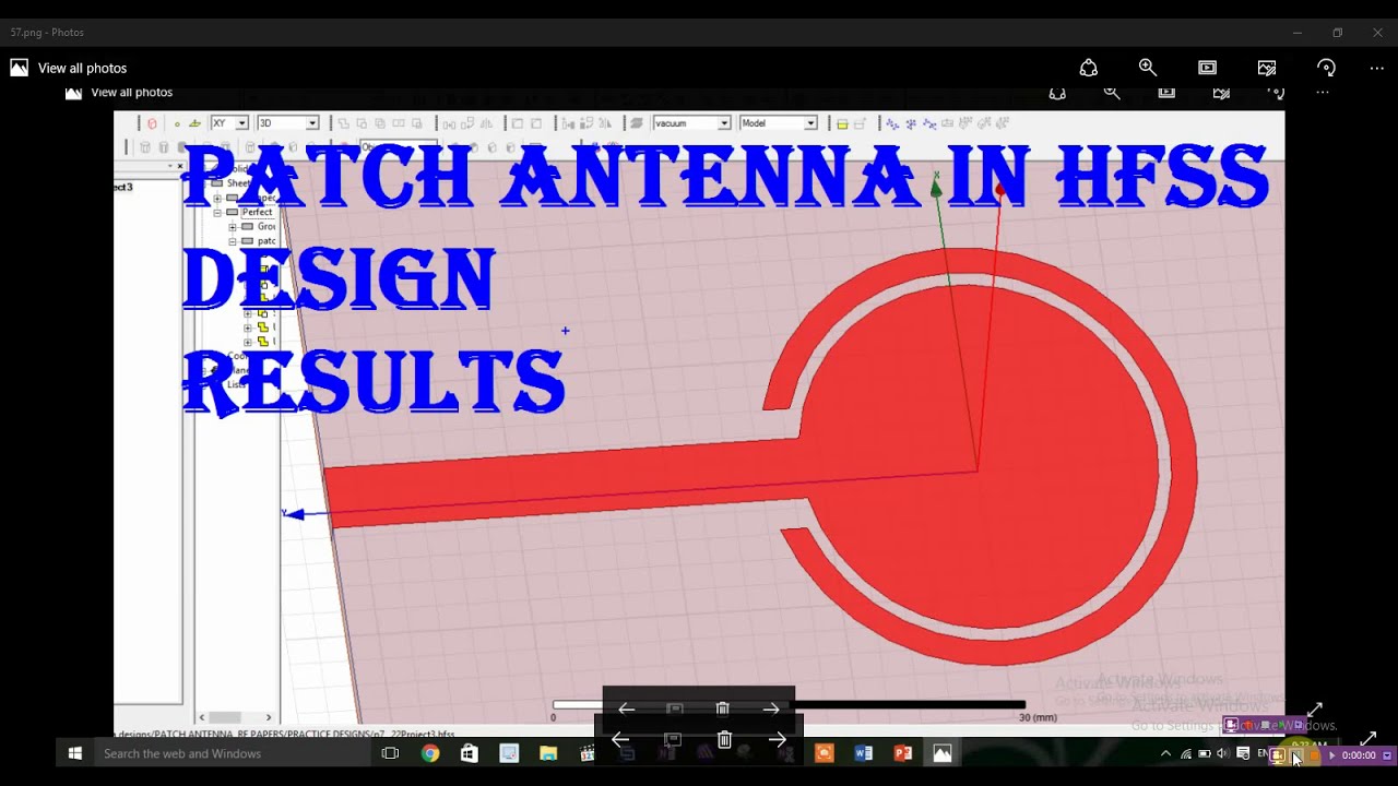 Patch antenna design in hfss|cst|feko | line feeding method in hfss ...