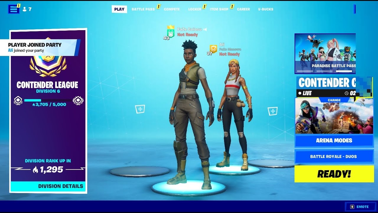 CONTENDER CUP Fortnite w/ ali mandat 2 ani - YouTube