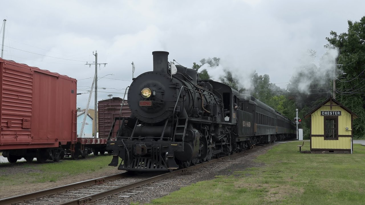 New Haven 3025: Summer Steam on the Valley Railroad - YouTube