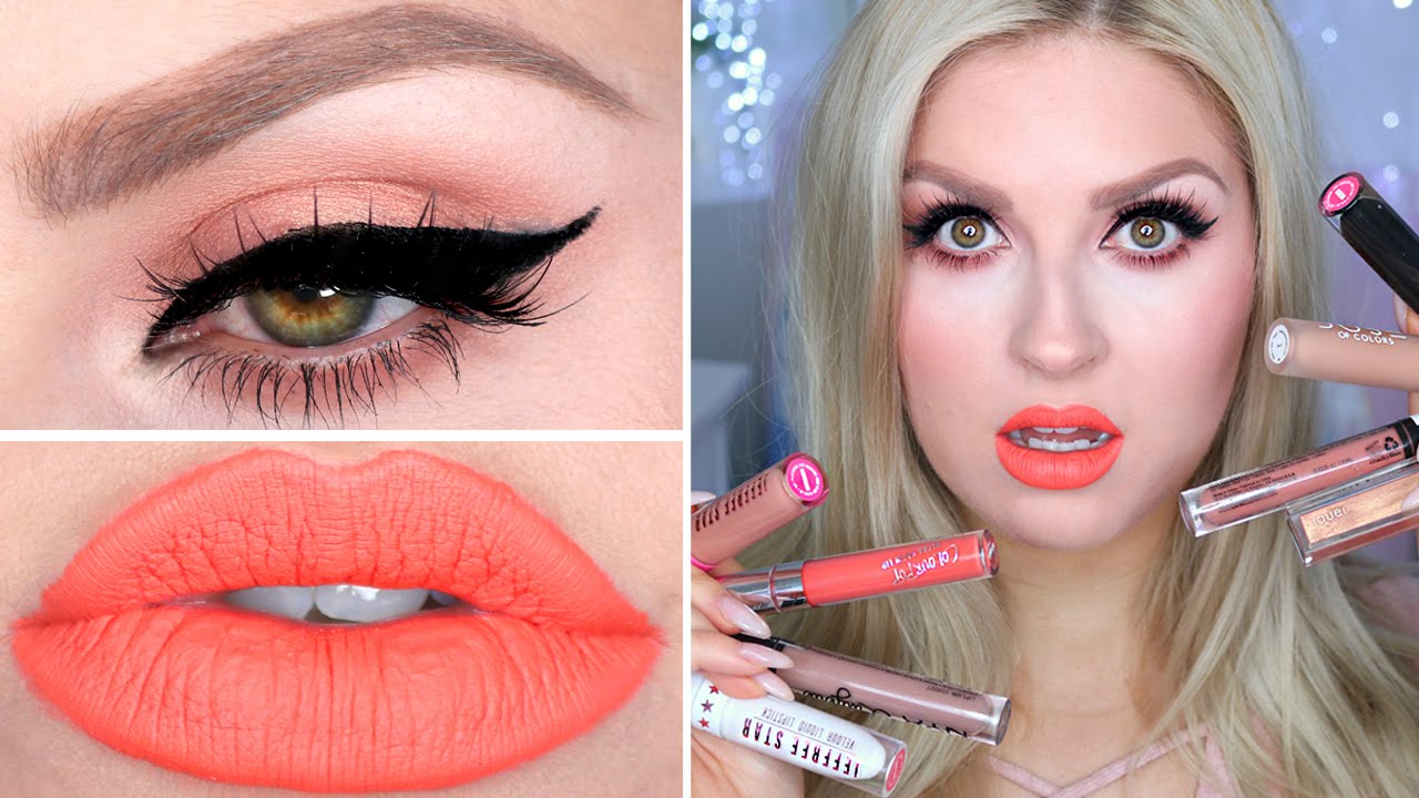 Full Faced Liquid Lipstick Challenge FAIL! ♡ Shaaanxo - YouTube