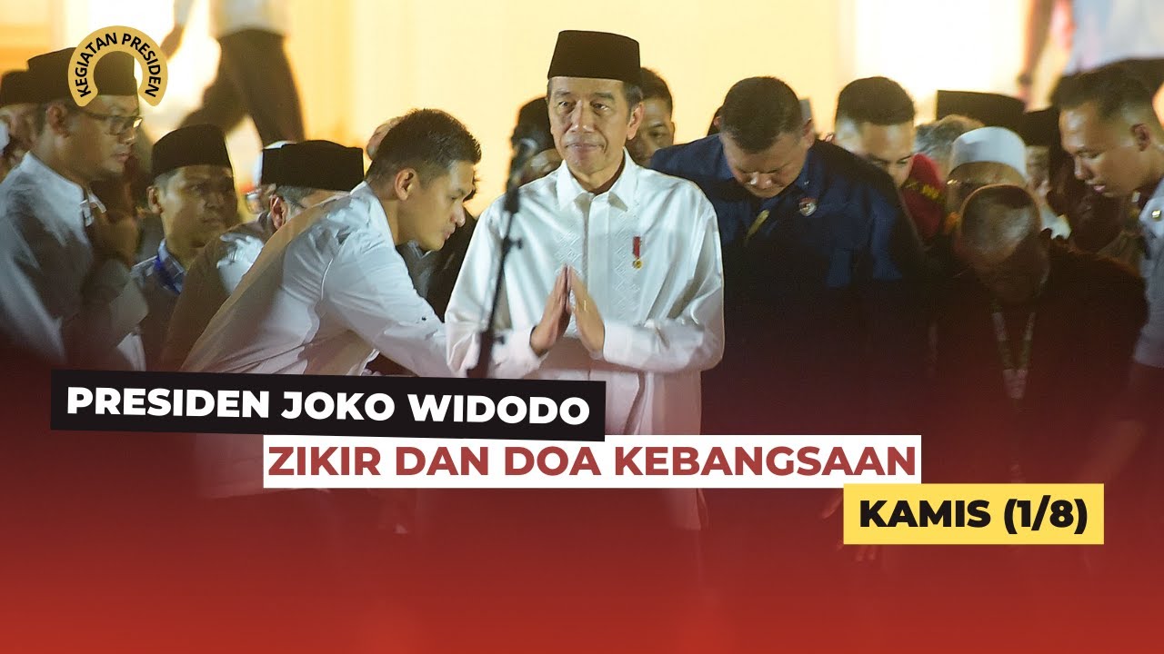 Sambutan Presiden dalam Zikir dan Doa Kebangsaan 79 Tahun Indonesia ...
