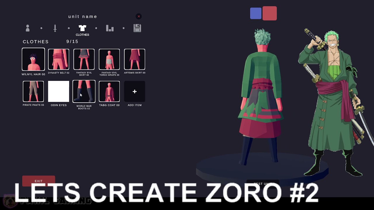 TABS Lets Create Zoro Post Timeskip of One Piece 2021 - YouTube
