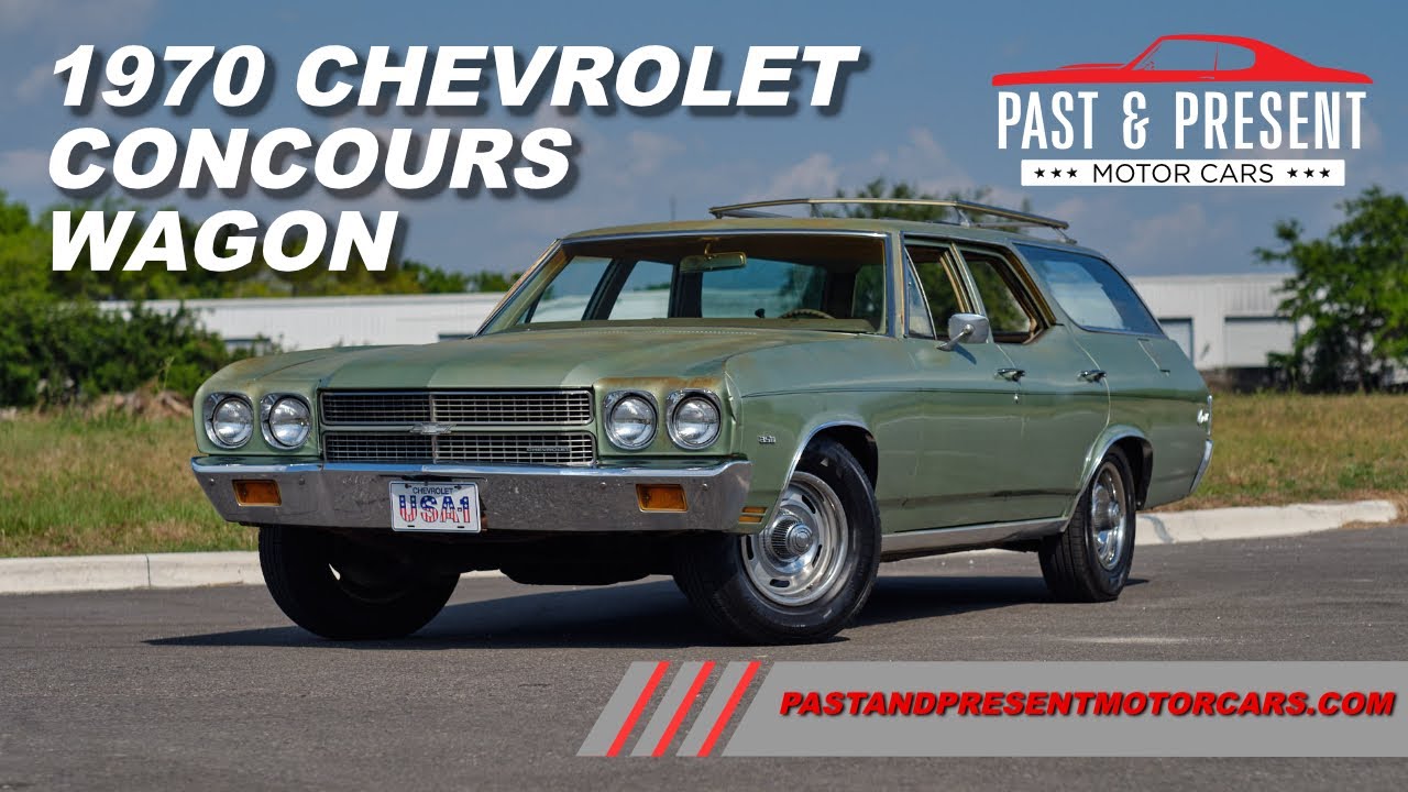 1970 Chevrolet Concours Station Wagon Green Tan 189451 - YouTube