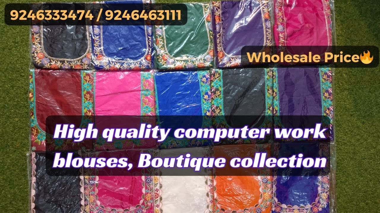High quality computer work blouses😍| Boutique collection | Best prices ...