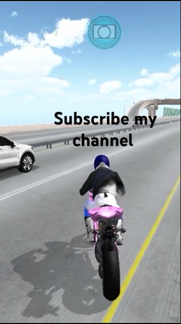 #3d driving pink bike # highway - YouTube