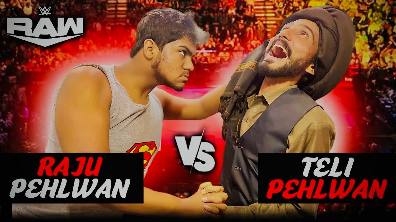 Wrestling between: raju pelhwan vs teli pehlwan 🥊|| funny video😂part 1 ...