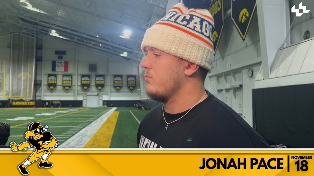 Jonah Pace | Iowa Football | Nov. 18 - YouTube