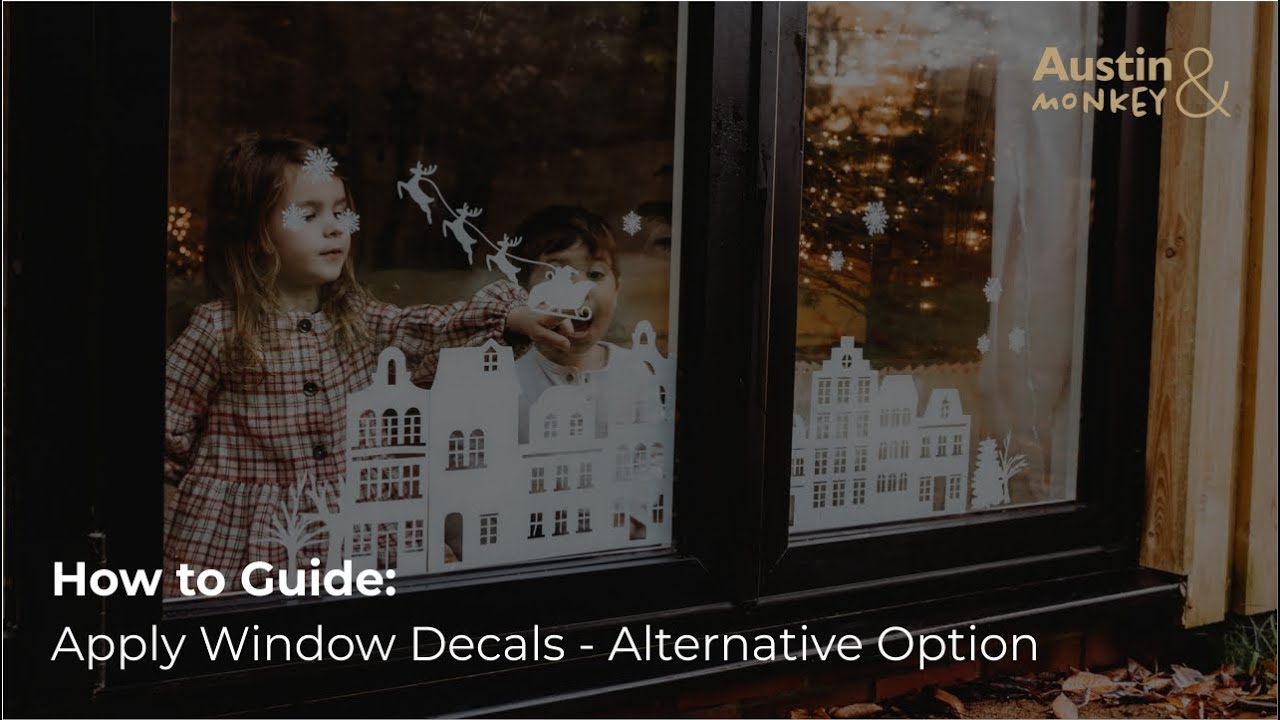 Christmas Window Decals How To Apply To Window - Alternative Option ...