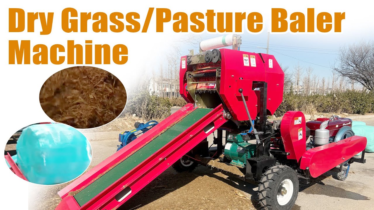 Taizy silage baler for grass, hay, forage, silage packing! Silage bale ...