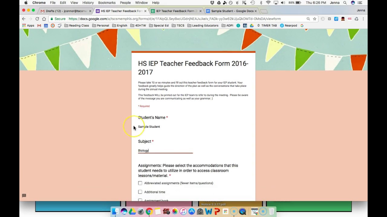 Filling Out Annual IEP Feedback Form YouTube filling-out-annual-iep-feedback-form-youtube