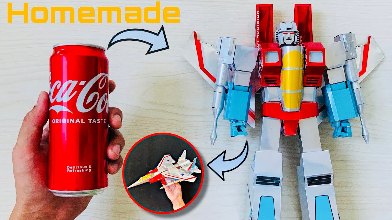 Homemade Transformable Starscream Using Soda Cans | Unique ...