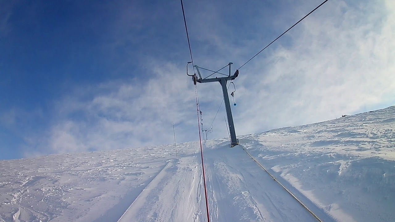 Platter Lift going up White Horn - YouTube