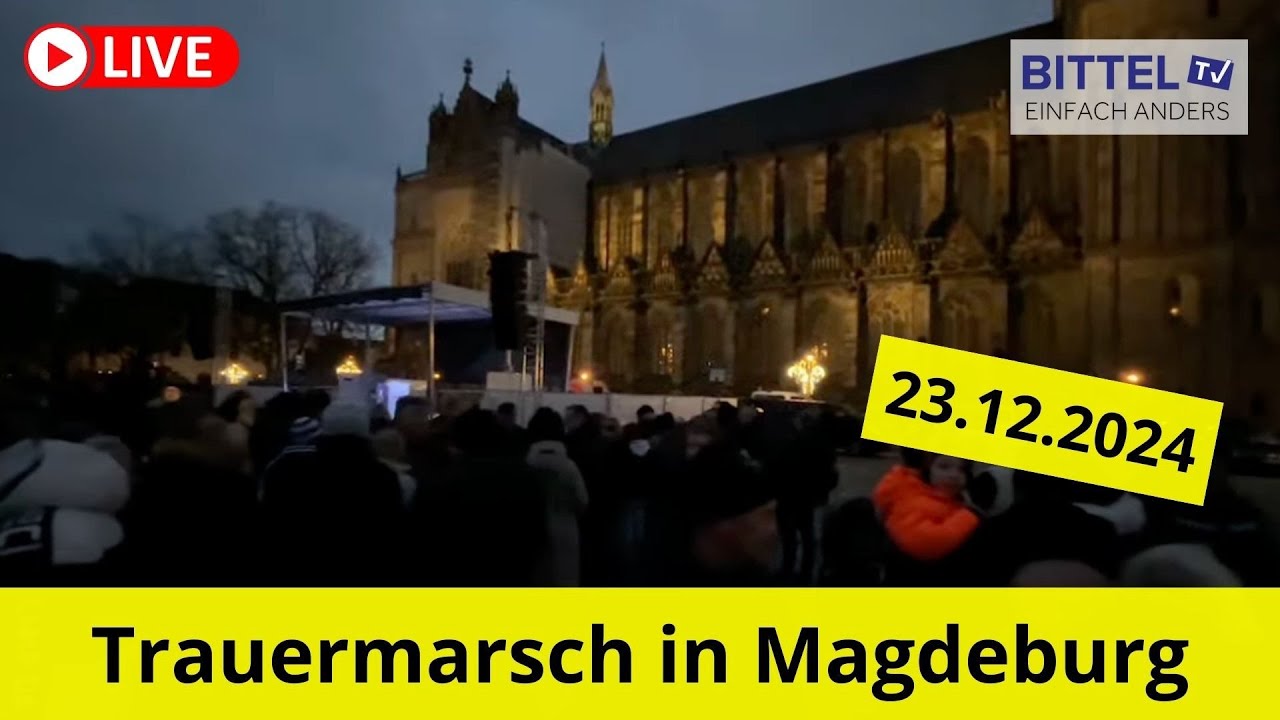 Trauermarsch in Magdeburg - 23.12.2024 - YouTube