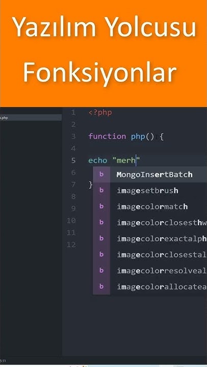 Fonksiyonlar Php Dersleri-8 - YouTube